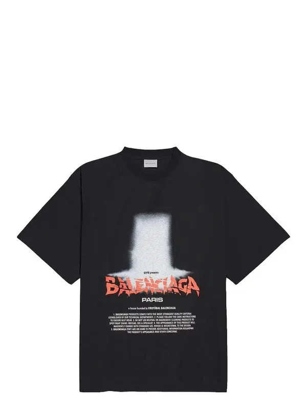 Balenciaga The Door Oversized T-shirt - Black