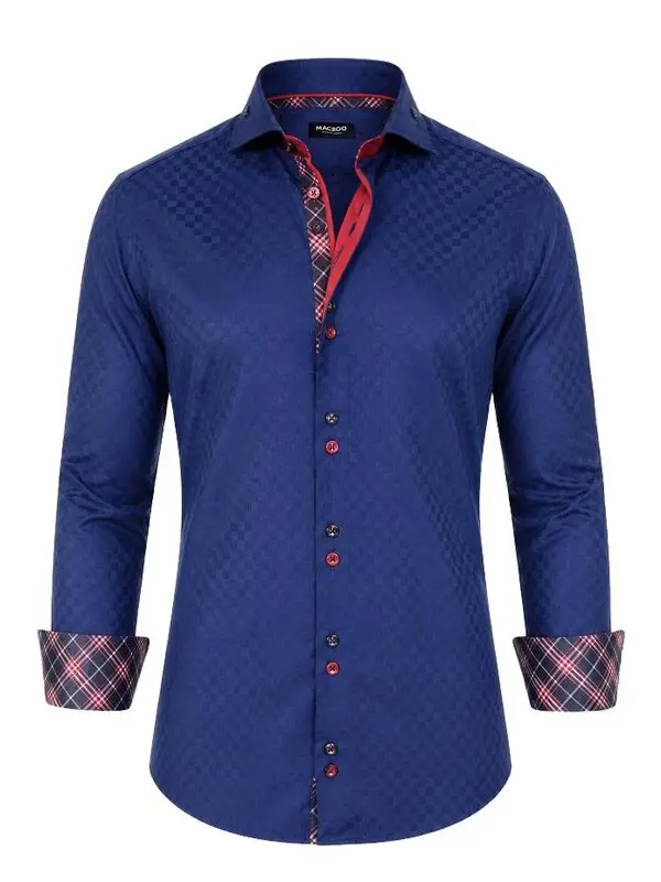 MACEOO Perm Mini Pan Shirt - Blue
