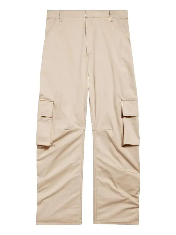 Balenciaga Relaxed Cargo Pants - Beige