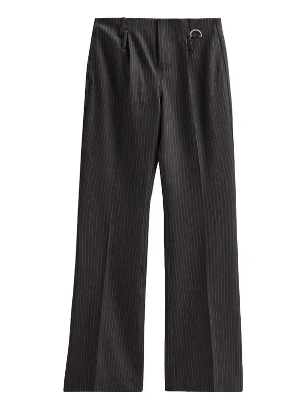 Ksubi Soho Pinstriped Boot-cut Pants - Grey