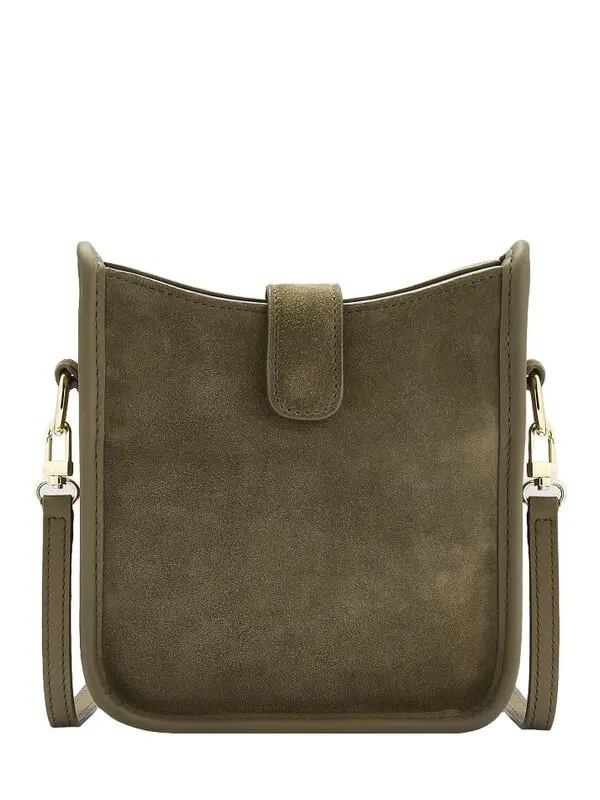 Gigi New York Ellie Suede Crossbody Bag - Olive