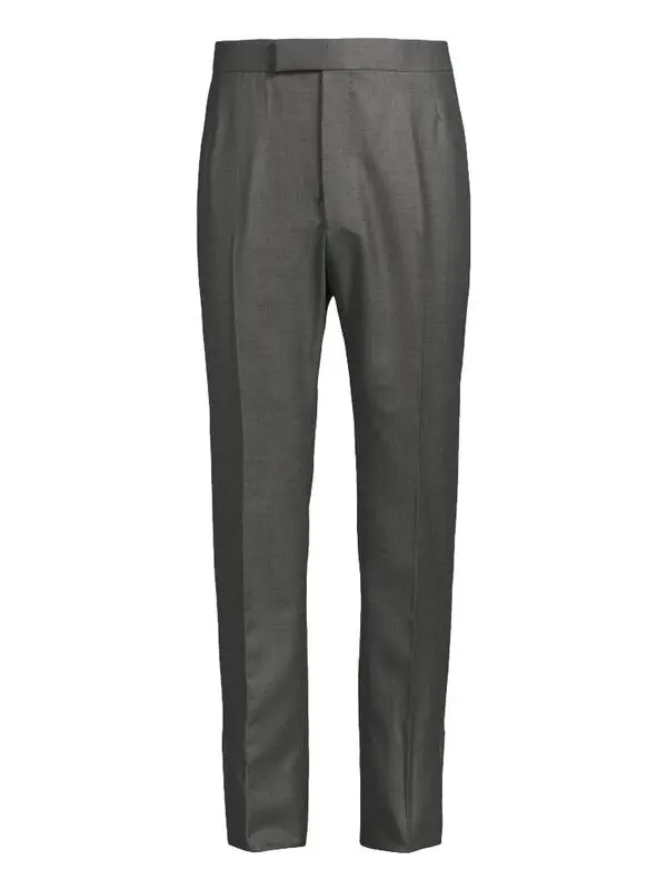 Thom Browne Fit 1 Back-strap Wool Twill Trousers - Grey