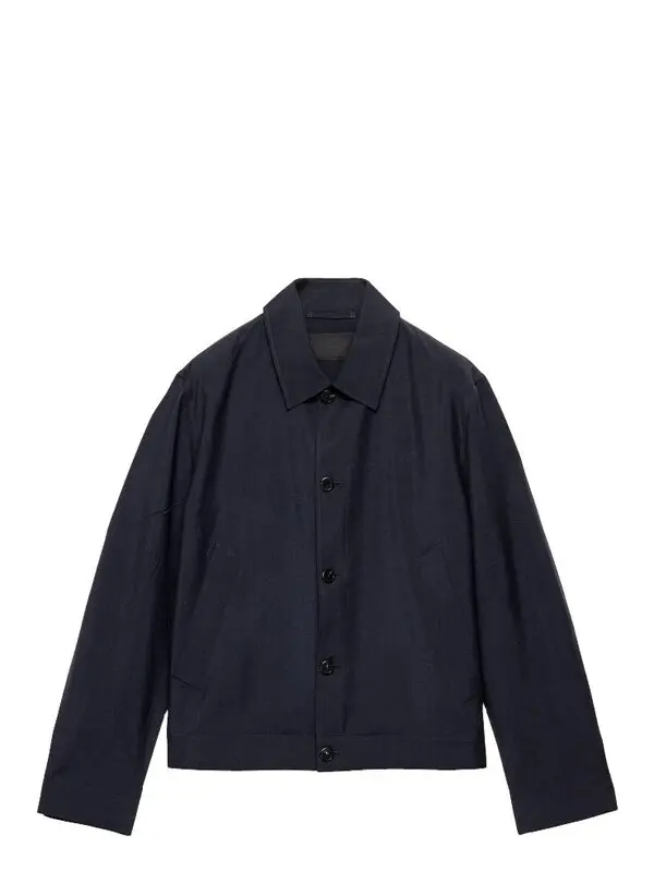 Prada Wool And Mohair Blouson Jacket - Blue