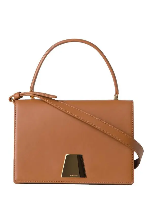 Akris Small Alice Trapezoid Top Handle Bag - Cuoio