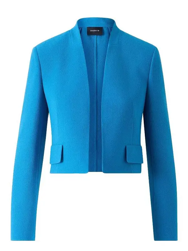 Akris Helena Double-face Wool Crêpe Jacket - Twilight