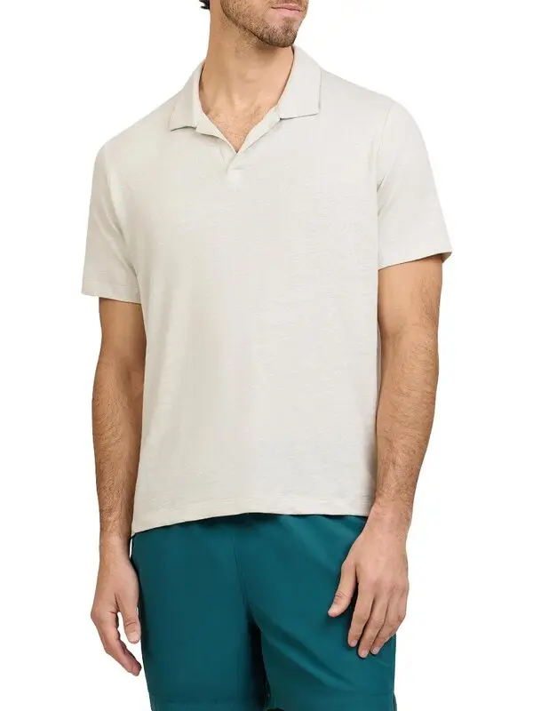 Onia Shaun Stretch-linen Polo Shirt - Ivory