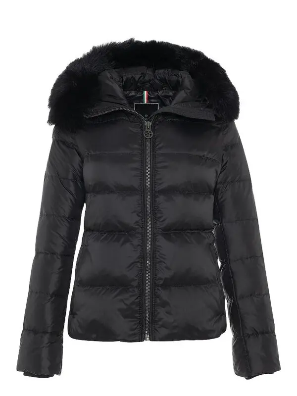 Gorski Apres-ski Jacket With Detachable Toscana Lamb Hood Trim - Black