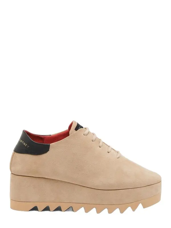 Stella McCartney Elyse Round Toe Platform Sneakers - Desert