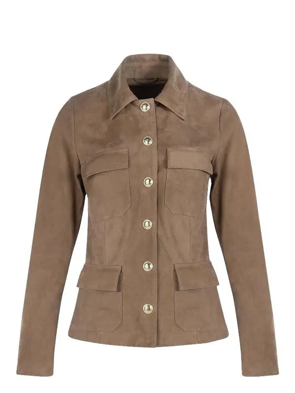 Gorski Select Metis Suede Jacket - Camel