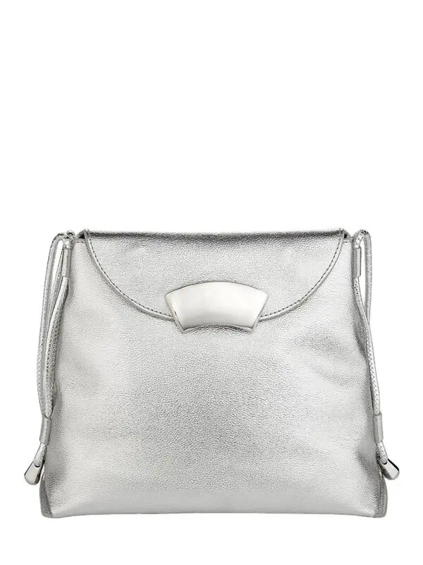 3.1 Phillip Lim Id Petite Leather Shoulder Bag - Silver