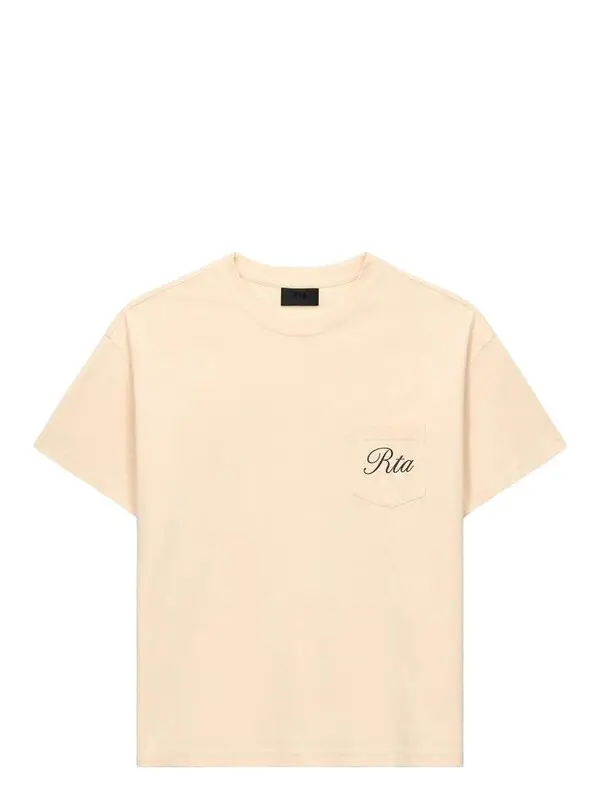 RtA Curva Ultra Printed Cotton T-shirt - Bone Clockface