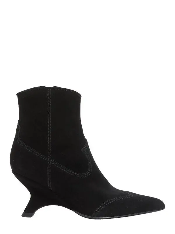 Simkhai Shadow 75mm Suede Western Boots - Black