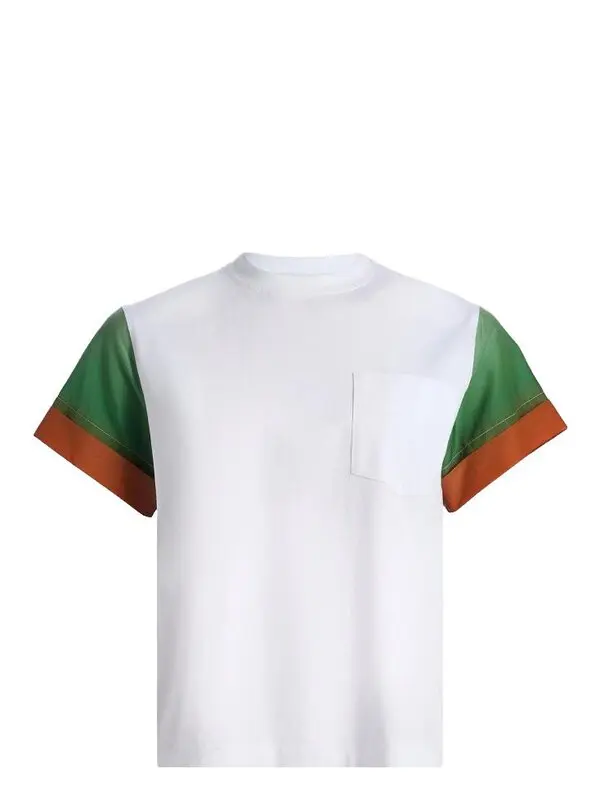 3.1 Phillip Lim Ombré Voile Combo T-shirt - White Multi