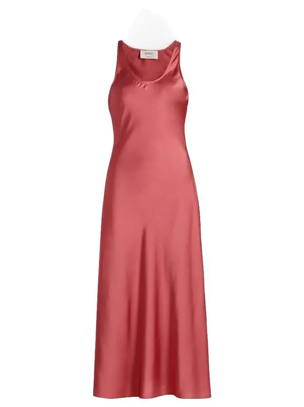 Ba&sh Cloa Bias-cut Midi-dress - Blush