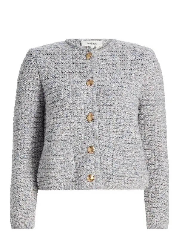 Ba&sh Guspa Ottoman Knit Button-front Cardigan - Multi