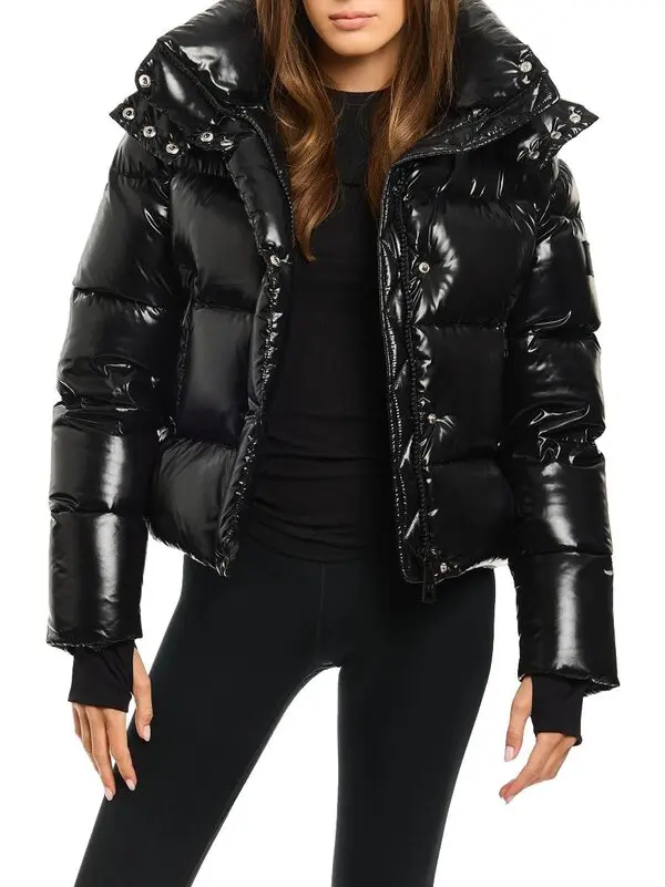 Sam. Jordy Short Down Puffer Coat - Jet