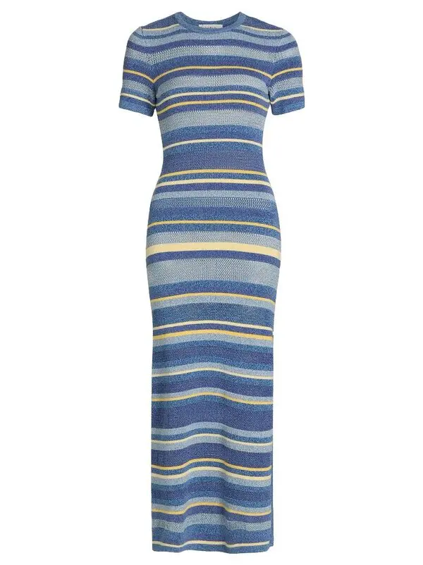 Ba&sh Tonnie Striped Cotton Maxi Dress - Multi