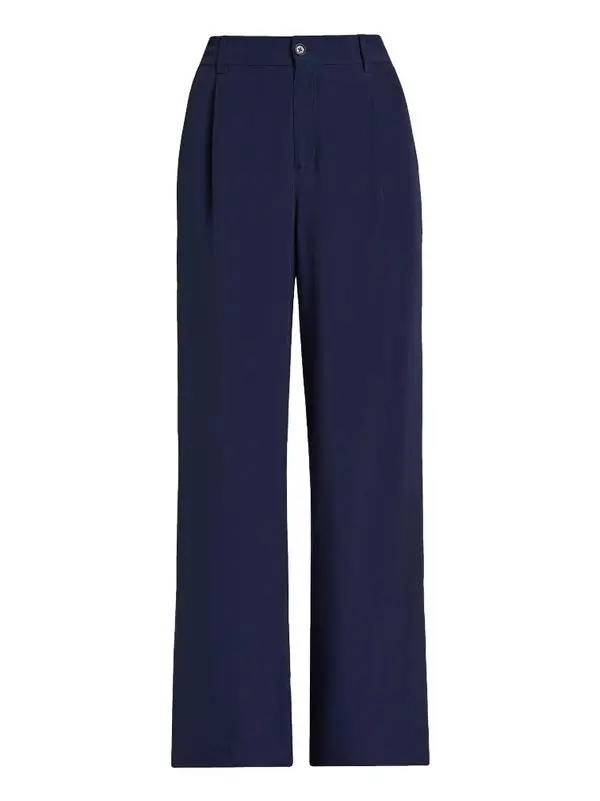 Simkhai Sydnie Paperbag-waist Wide-leg Pants - Midnight