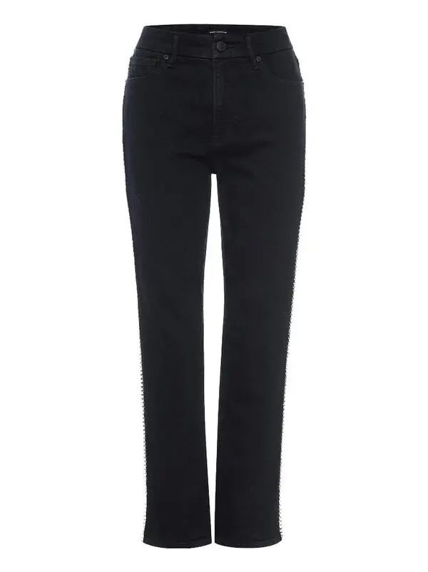 Good American Good Legs Straight Diamond Jeans - Black