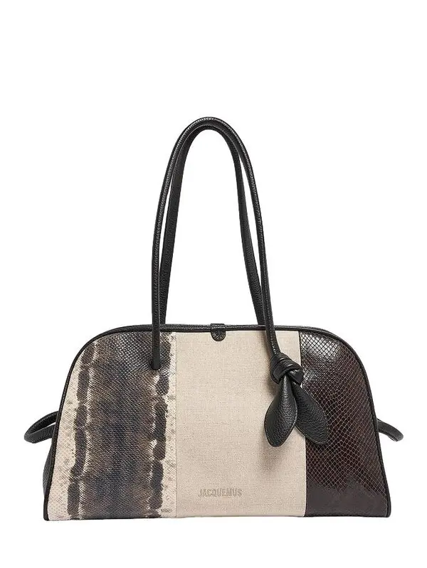 Jacquemus Le Turismo Snake-embossed Leather Bowler - Multi