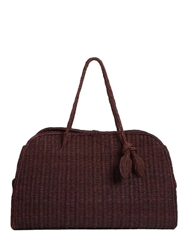 Jacquemus Le Grand Turismo Raffia Tote Bag - Brown