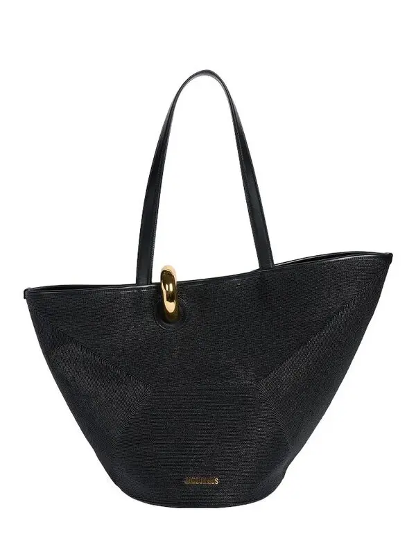 Jacquemus Le Bambola Woven Tote Bag - Black