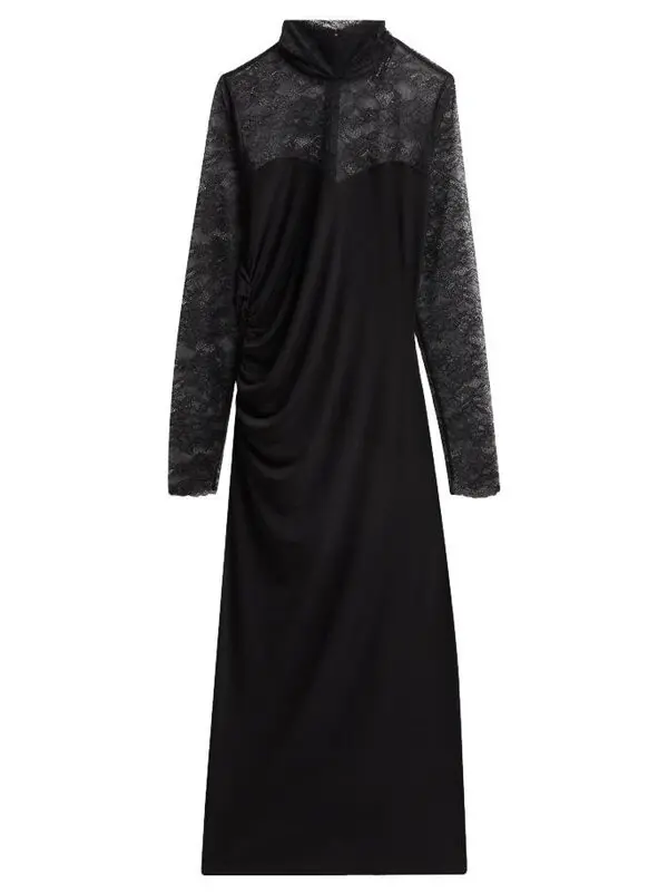 Generation Love Westia Lace Jersey Midi Dress - Black