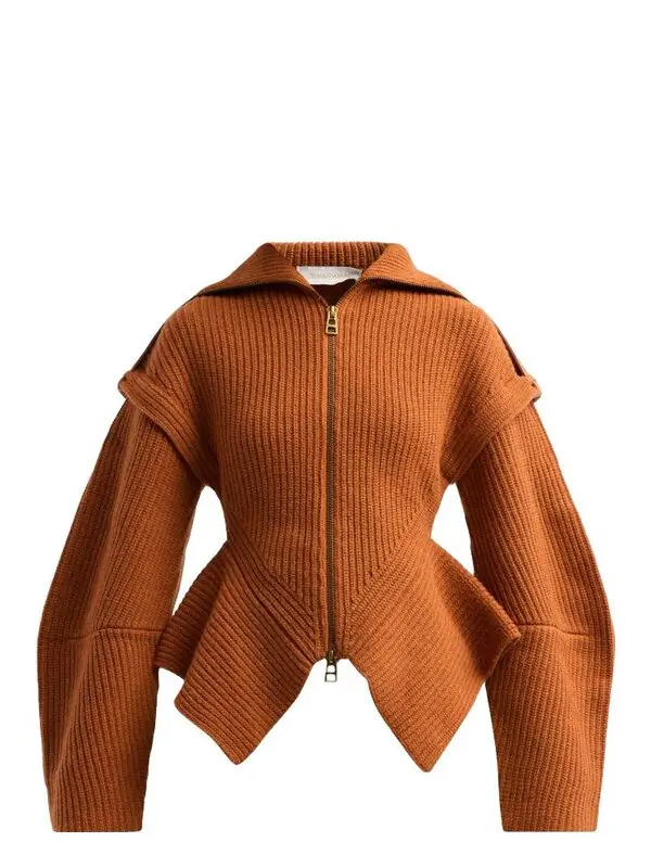 Zimmermann Valiant Utility Wool-blend Cardigan - Rust