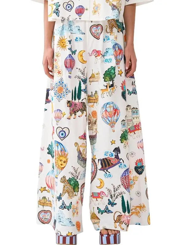 Camilla Kapadokya Kitsch Tuck Front Pants - Multi