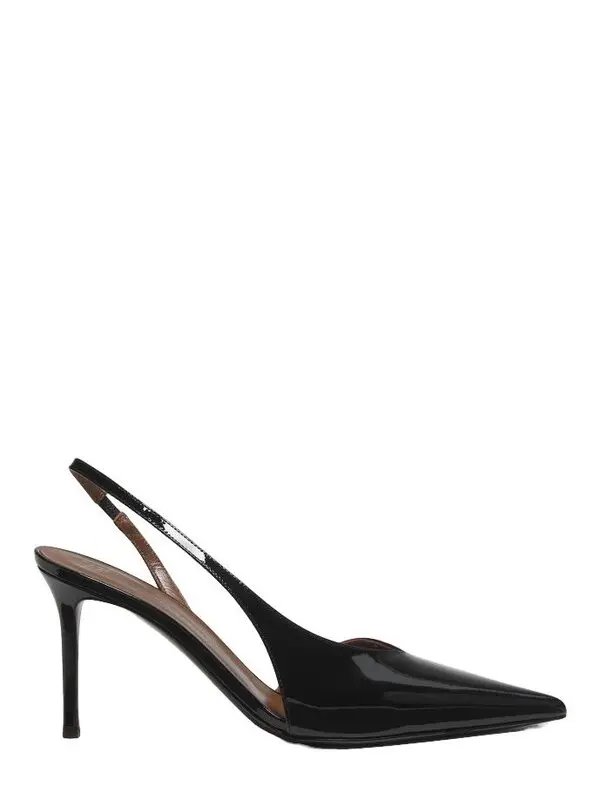 GIUSEPPE ZANOTTI Vernice Vague 85mm Patent Leather Slingback Pumps - Black