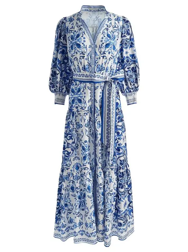 Alice + Olivia Cora Tiered Shirtdress - Solstice