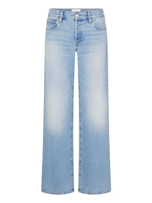 FRAME The Gray Straight-leg Jeans - Dodger Offset Hem