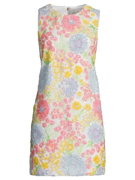 Lilly Pulitzer® Airbella Floral Sequined Shift Dress - Multi