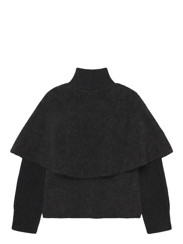 FRAME The Wrap Cape Coat - Grey