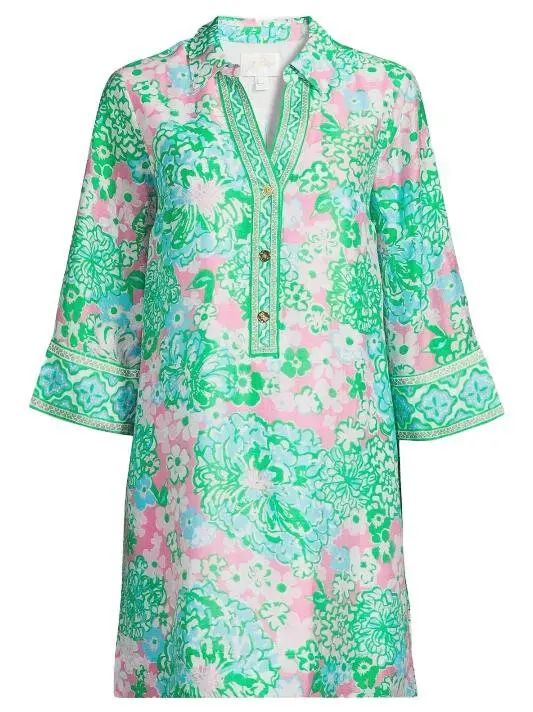 Lilly Pulitzer® Daphnie Plumes In Bloom Tunic Dress - Multi