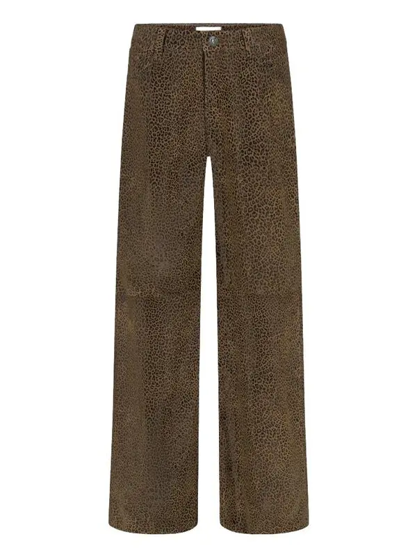 FRAME Le Slim Palazzo -print Jeans - Leopard