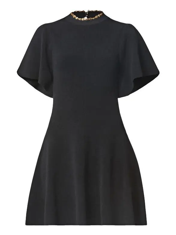 Shoshanna Aura Chainlink Minidress - Jet