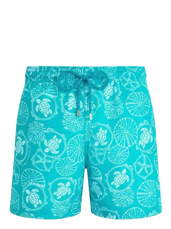 Vilebrequin Oursins Bicolores Printed Swim Shorts - Vertdisco