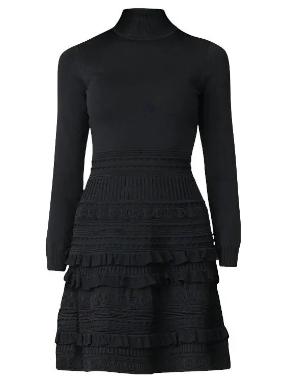 Shoshanna Joie Knit Fit & Flare Minidress - Jet