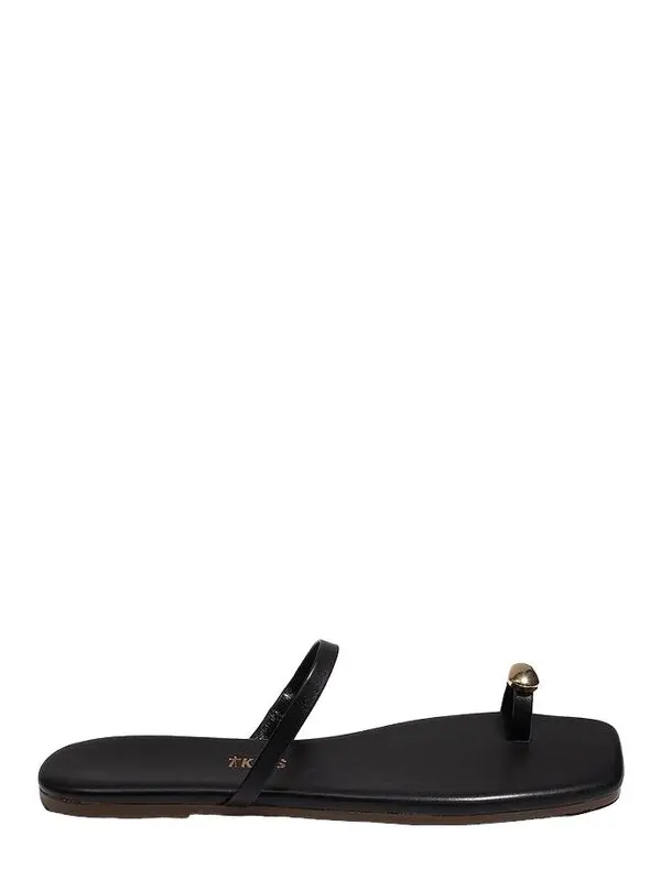 Tkees Cole Leather Flat Sandals - Sable