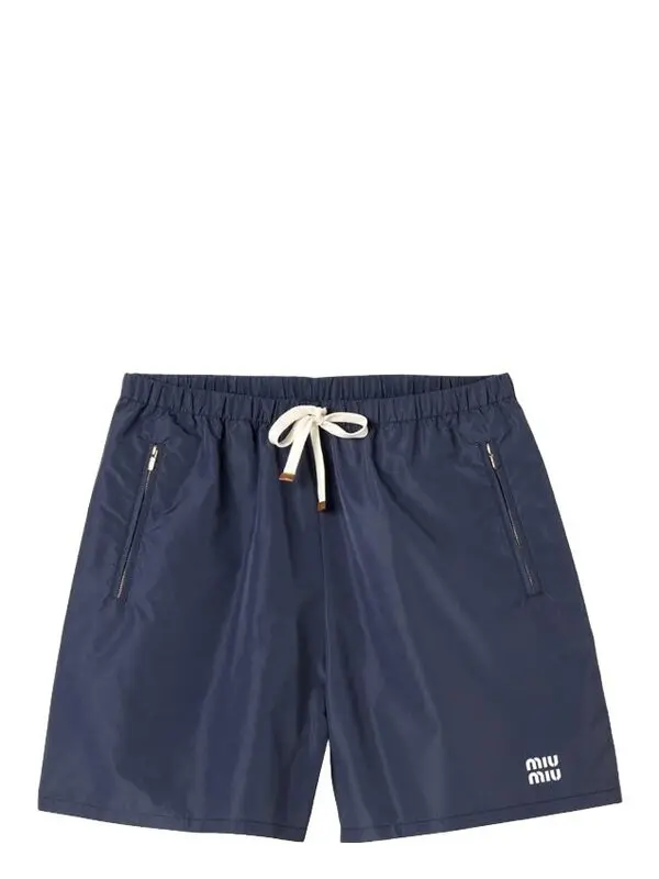 Miu Miu Technical Fabric Bermuda Shorts - Blue