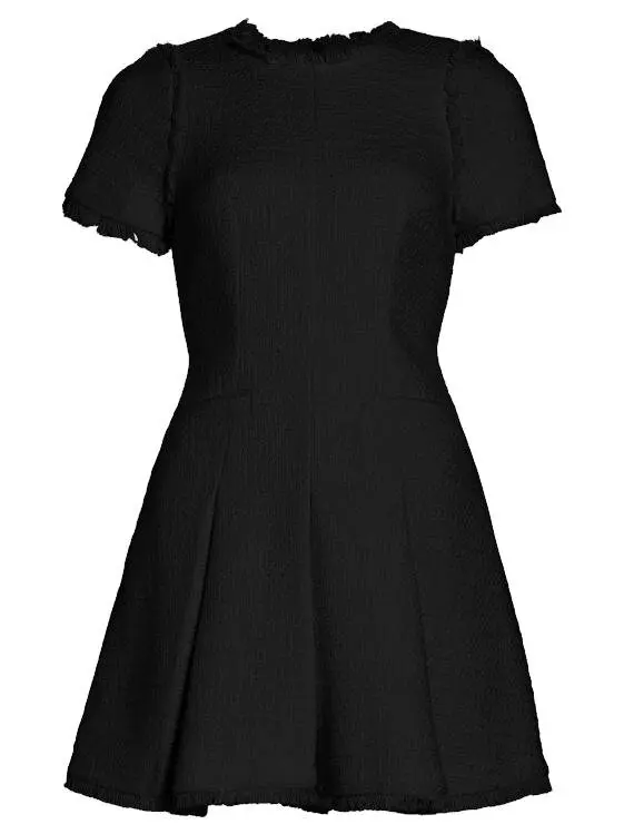 Cinq À Sept Nova Bouclé Minidress - Black