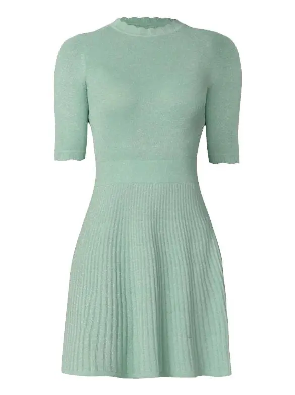 Shoshanna Warren A-line Mini-sweaterdress - Soft Mint