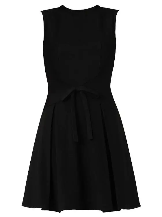 Shoshanna Heather Bow Front Minidress - Jet