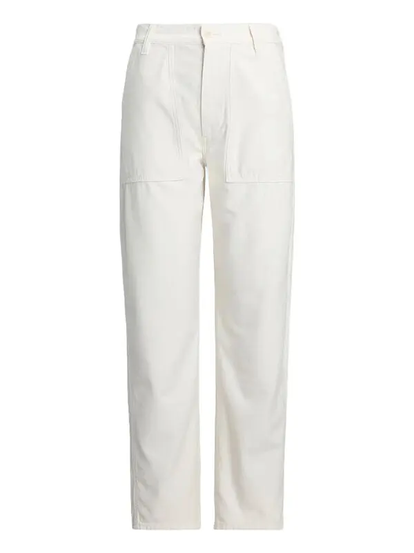 Polo Ralph Lauren Ricky Sateen Straight-leg Pants - Ecru