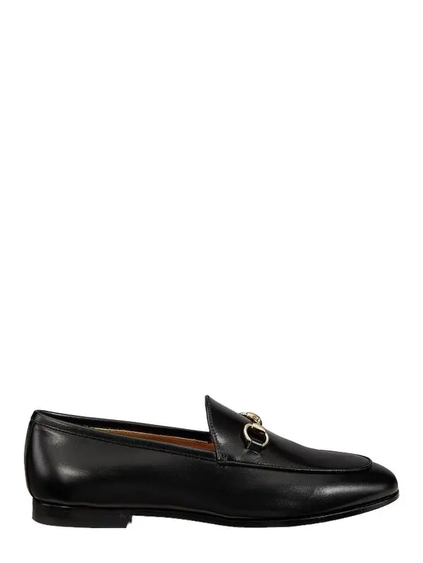 Gucci Jordaan Horsebit Leather Loafers - Black