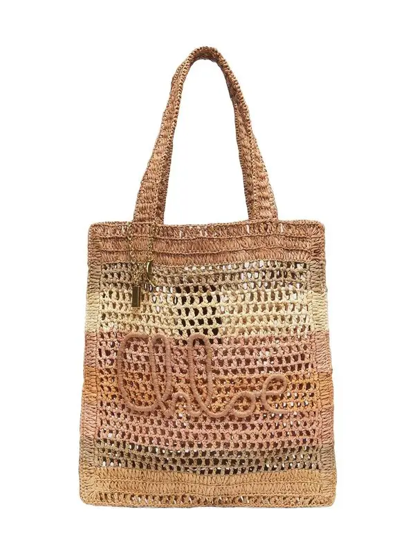 Chloé Summer Banana Tote Bag - Multicolor Beige