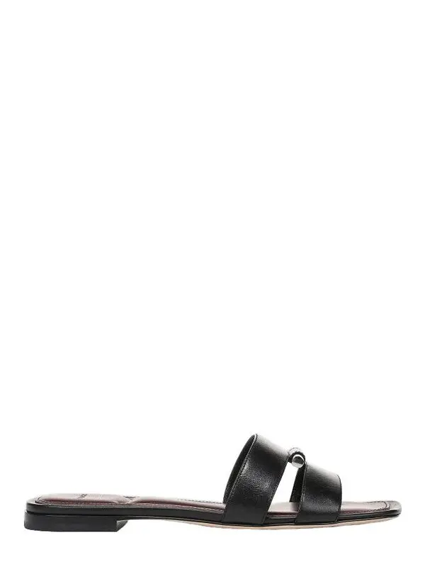 Vince Piper Hardware-detail Leather Sandals - Black