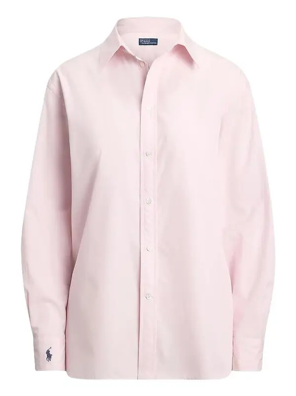 Polo Ralph Lauren Oversize-fit Cotton Shirt - Surfside Red