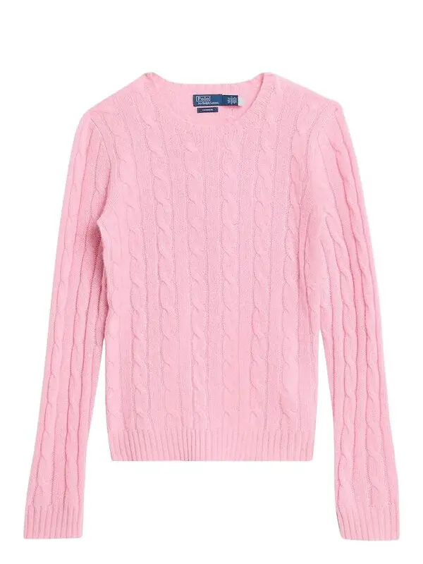 Polo Ralph Lauren Cable-knit Cotton-wool Sweater - Dusty Pink